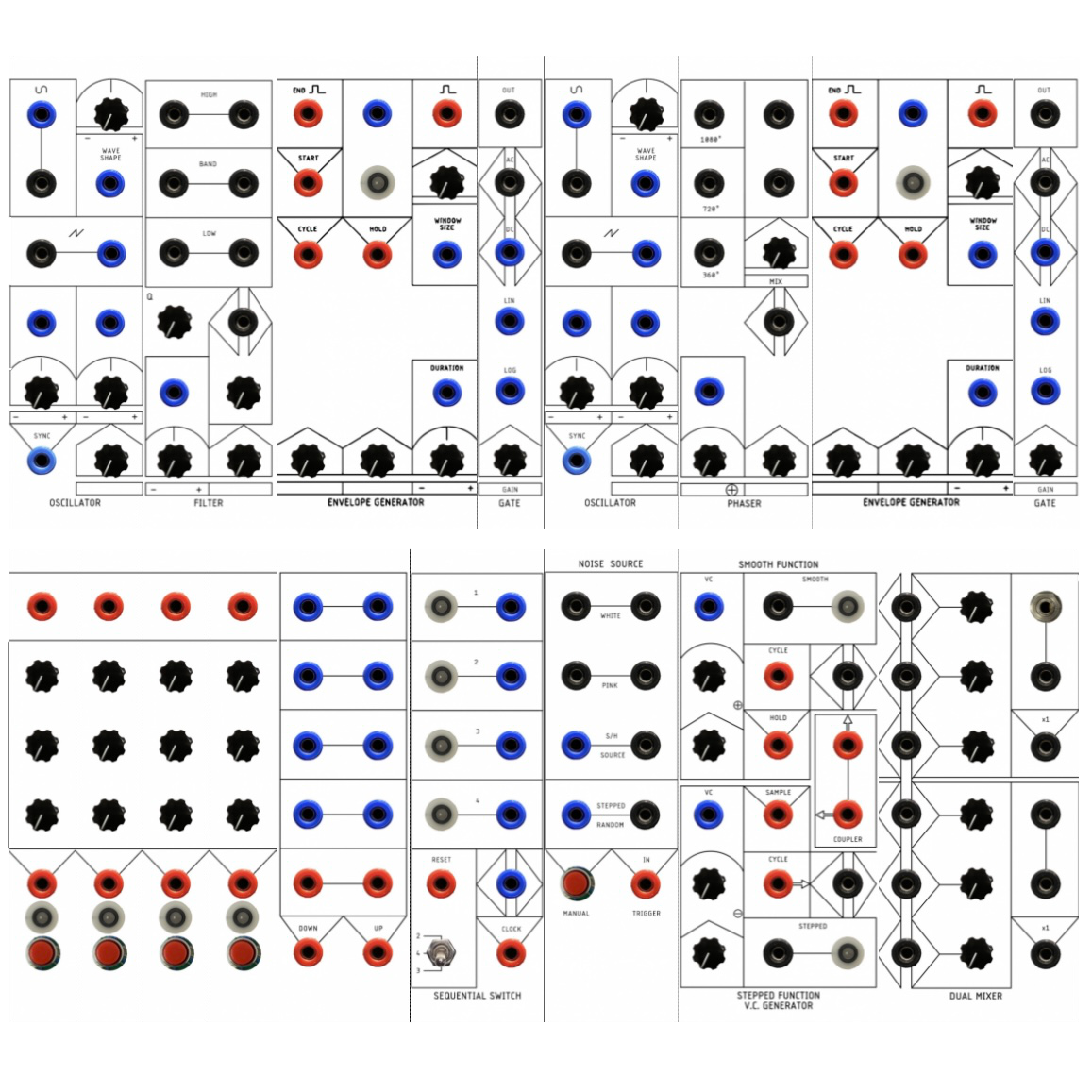 Prism CIrcuits | Serge Modular Pomona System – Prism Circuits